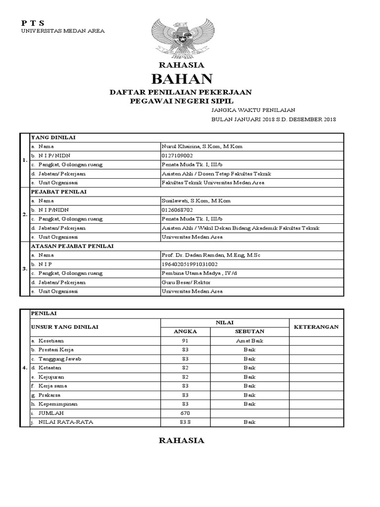 Contoh Dp3 2018 Fakultas Teknik | PDF