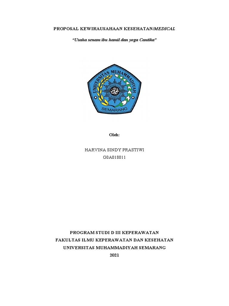 Proposal Kwu Harvina (G0a018011) | PDF | Karier & Perkembangan | Bisnis