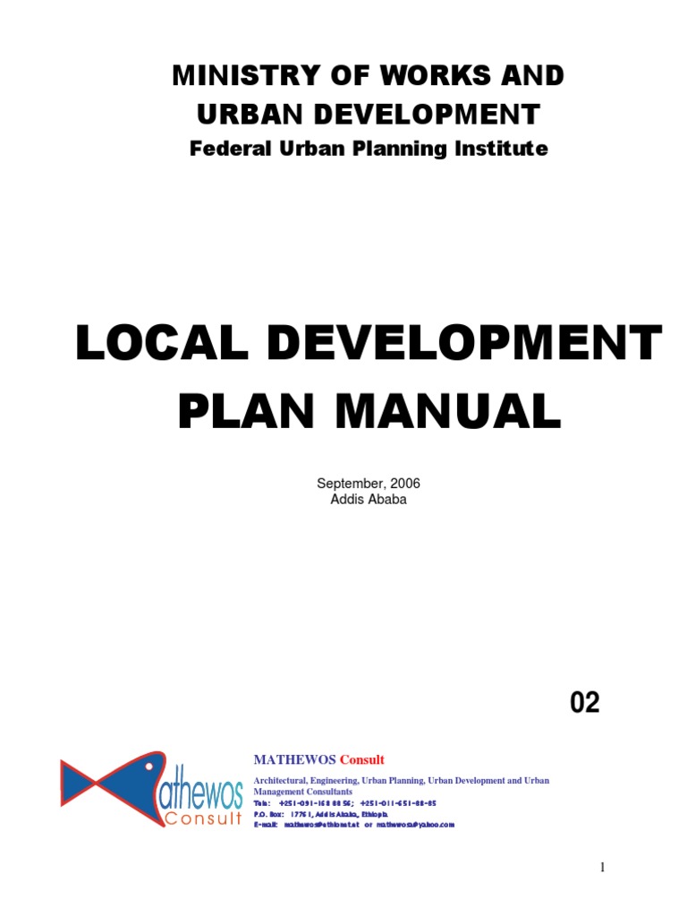 Local Development Plan Manual | PDF | Urban Planning | Data Collection