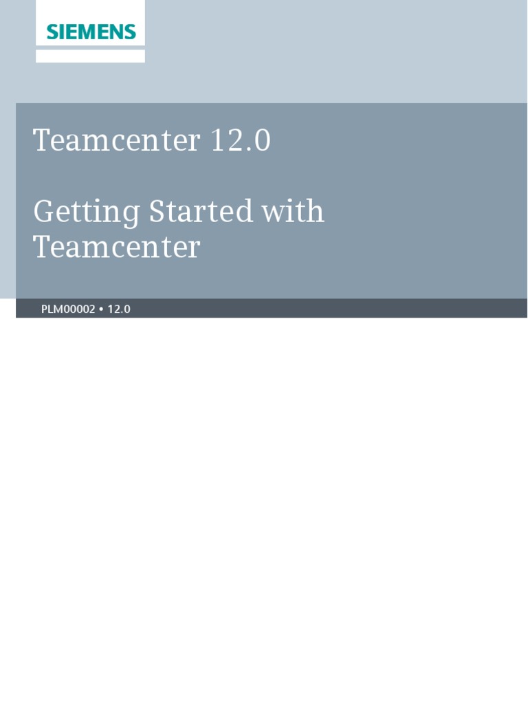 Getting Start Team Center | PDF | Product Lifecycle | Microsoft Office