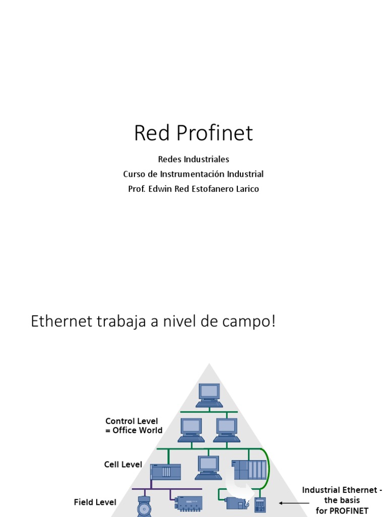 Red Profinet | PDF | Red de computadoras | Ethernet