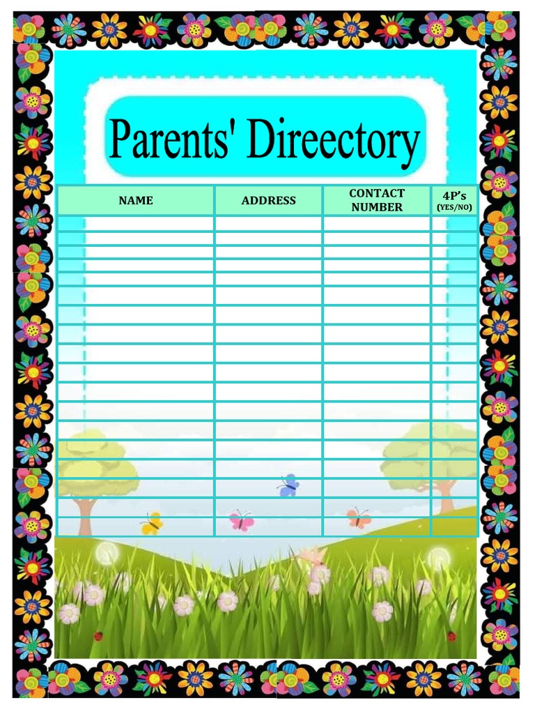 Name Address Contact Number 4P's: (YES/NO) | PDF