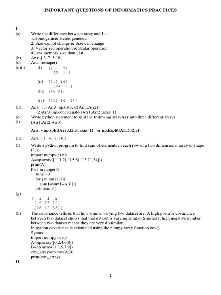 Important Questions With Solutions IP | PDF | Version Control | Software