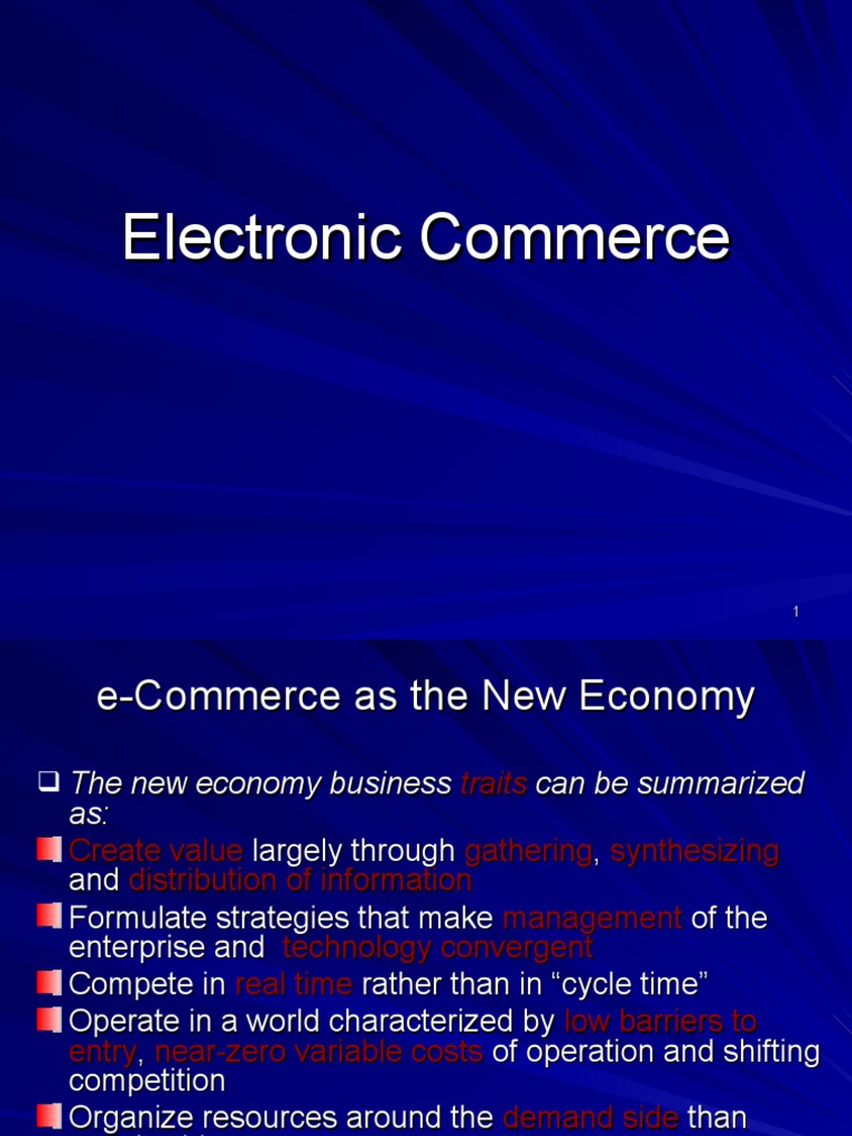 Ecommerce | PDF | Electronic Data Interchange | E Commerce