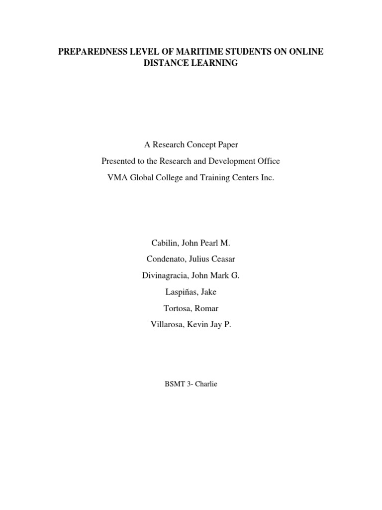 Maritime Students' Online Learning Readiness | PDF | Educational ...