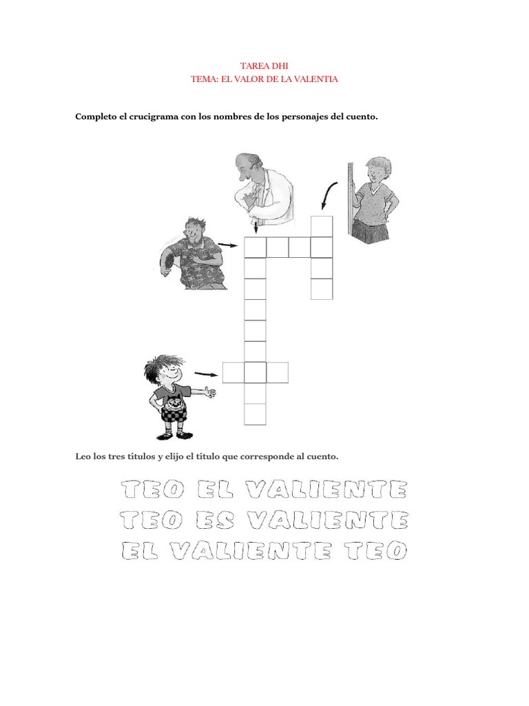 Tarea Dhi El Valor de La Valentia | PDF