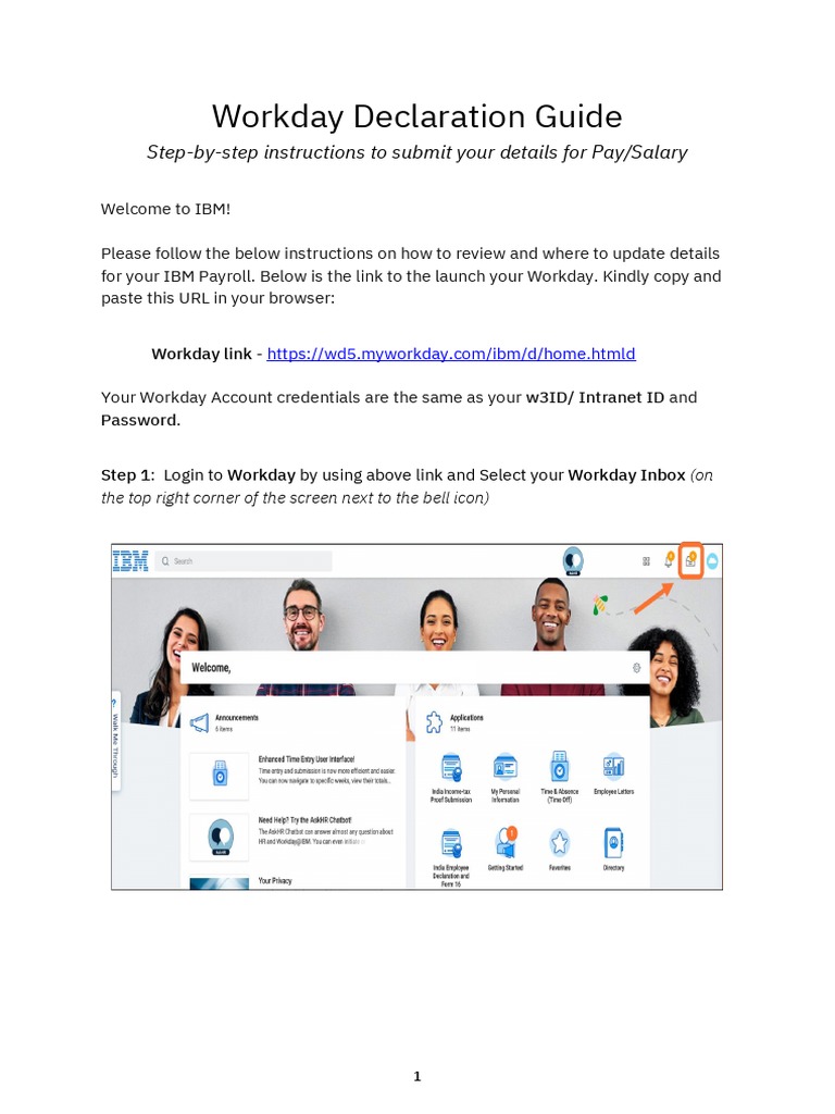Workday Declaration Guide | PDF | Identity Document | Software