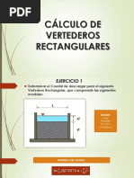 Diseño de Vertedero Triangular | PDF | Descarga (hidrología) | Triángulo