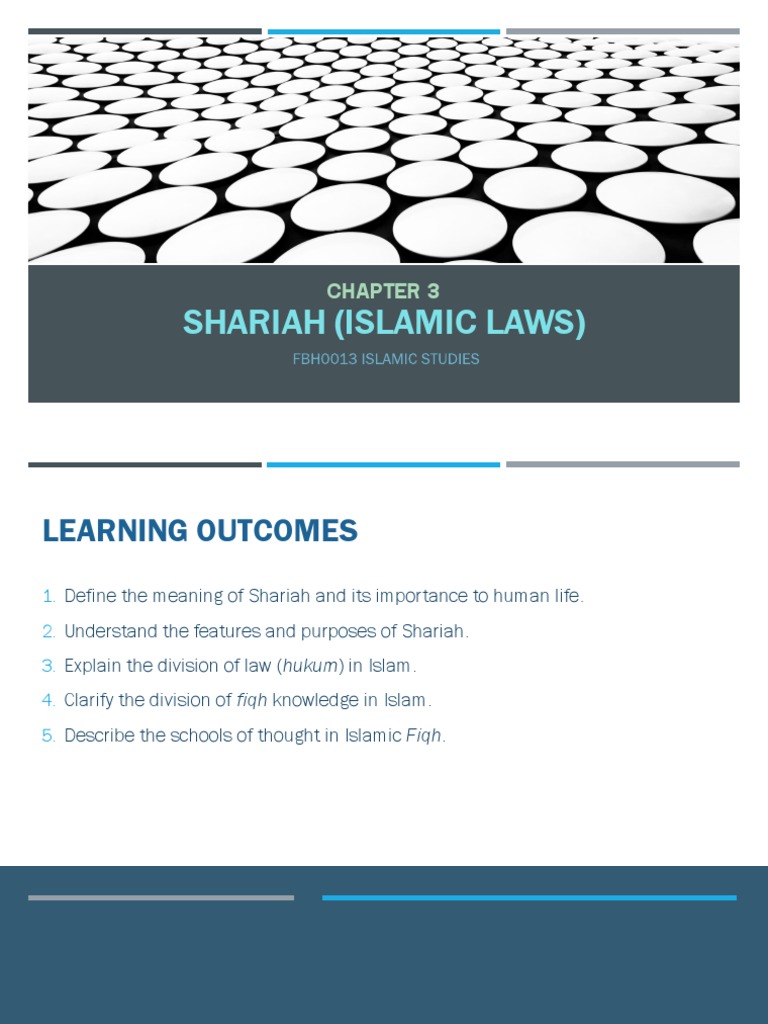 Chapter 3 - Islamic Laws | Download Free PDF | Sharia | Fasting