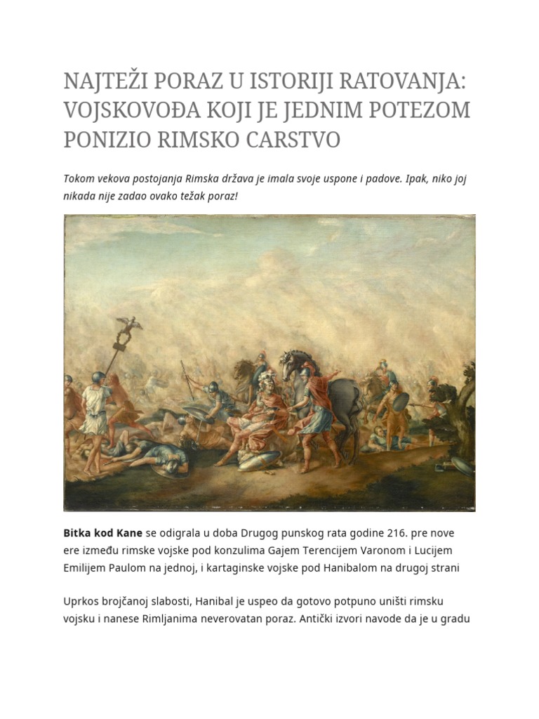 Bitka Kod Kane | PDF