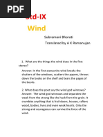 Wind Summary Class 9 English - English Beehive Poem Toppr | PDF