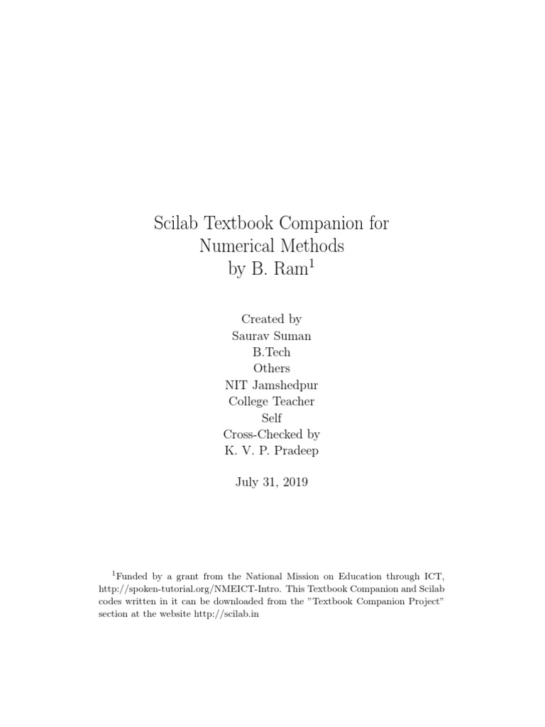 Numerical Methods - B. Ram | PDF | Finite Difference | Interpolation