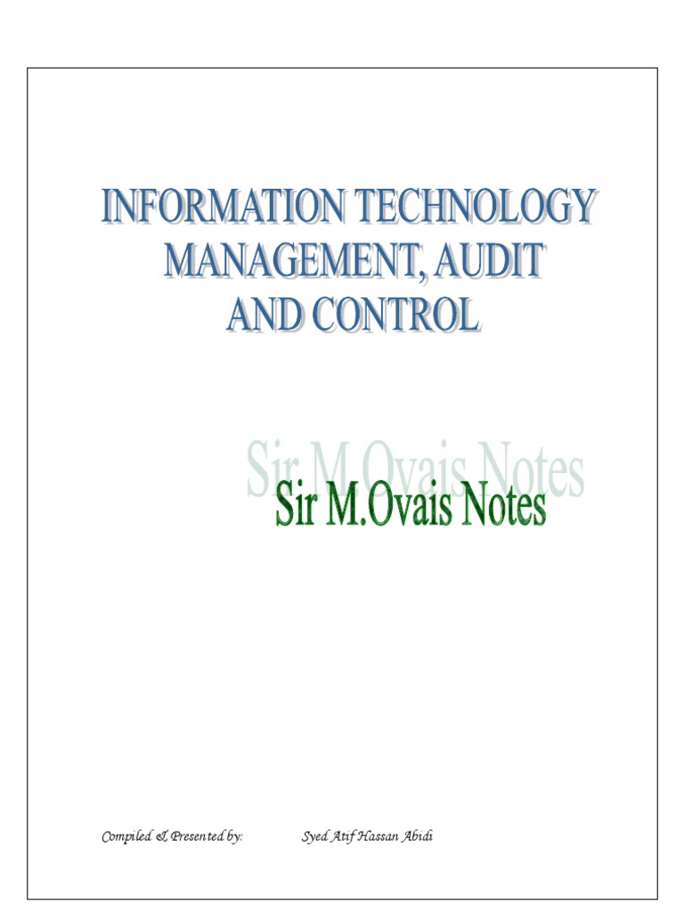 IT - Notes Sir Ovais | Download Free PDF | Information Security ...