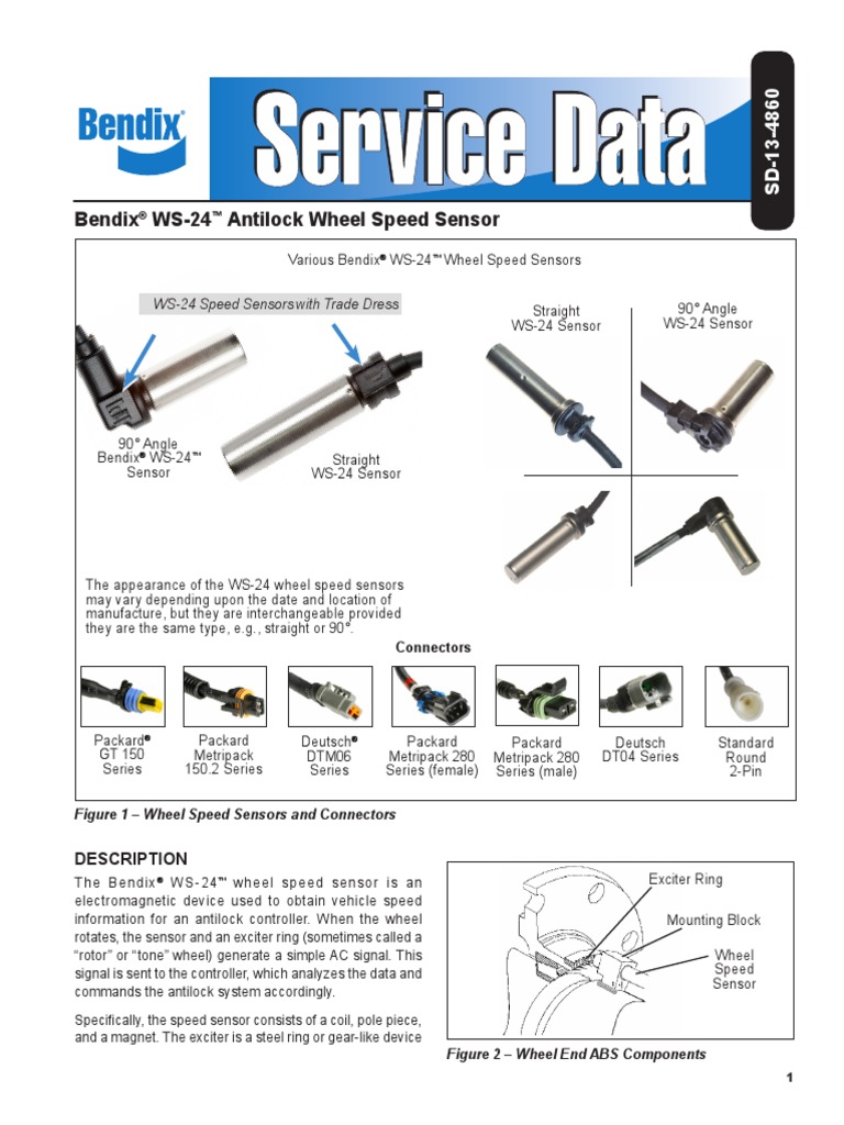 Bendix - SD 13 4860 | PDF | Electrical Connector | Anti Lock Braking System