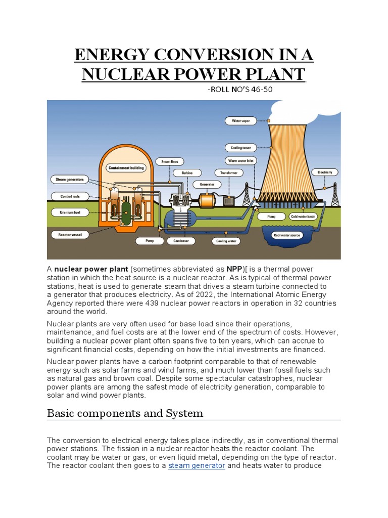 Energy Conversion in A Nuclear Power Plant 46-50 | PDF | Nuclear ...