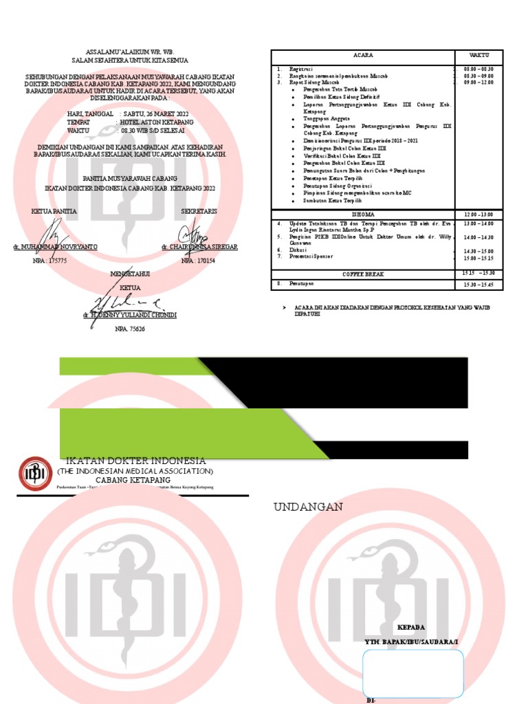 Undangan Muscab SP | PDF