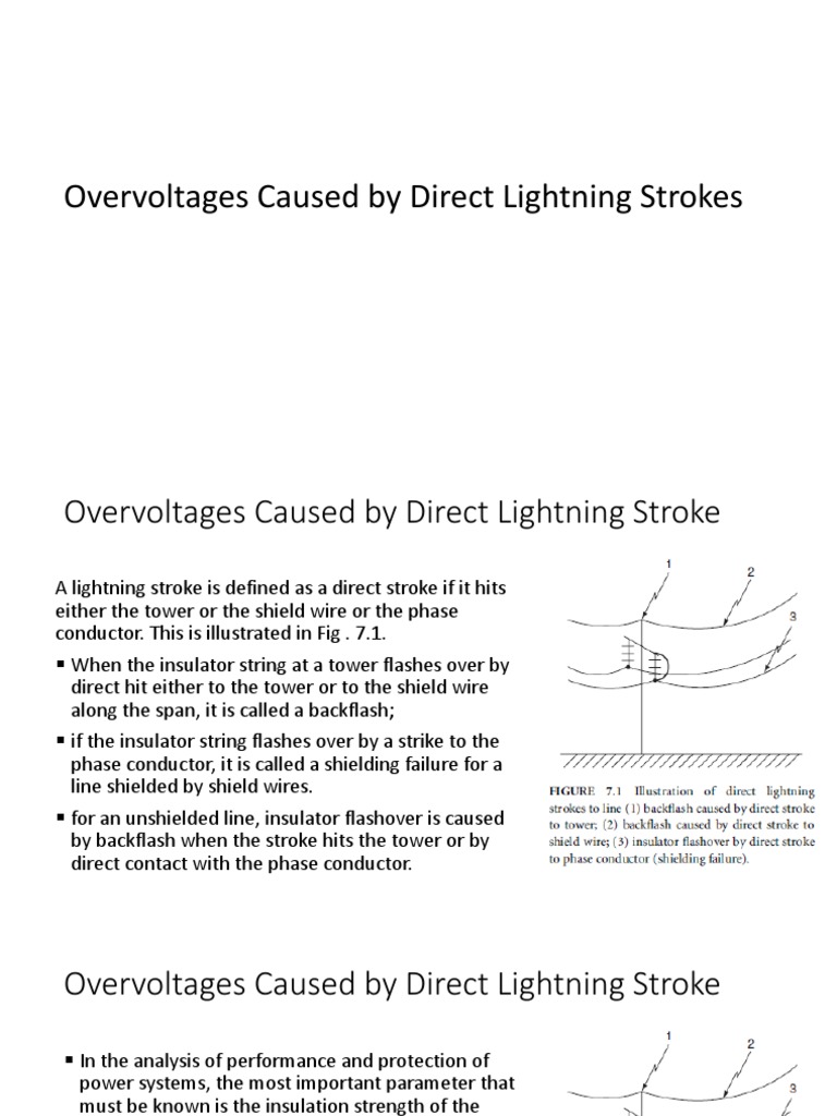 Overvoltages Caused by Direct Lightning Strokes | PDF