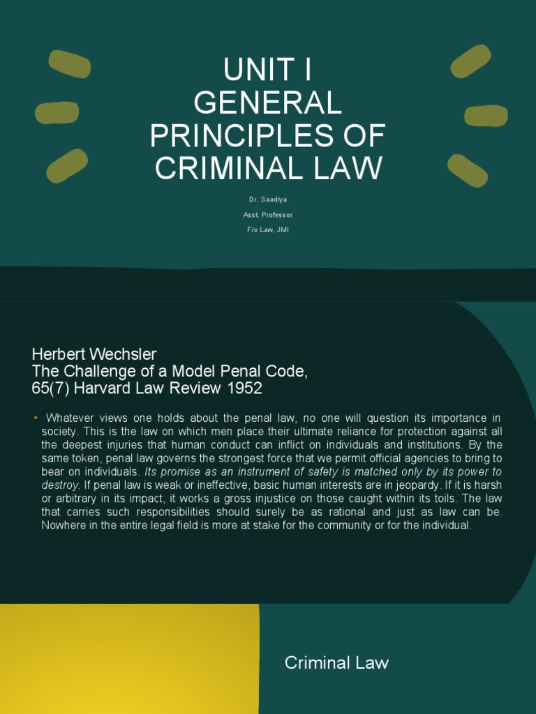 General Principles of Criminal Law | PDF | Crime & Violence | Crimes