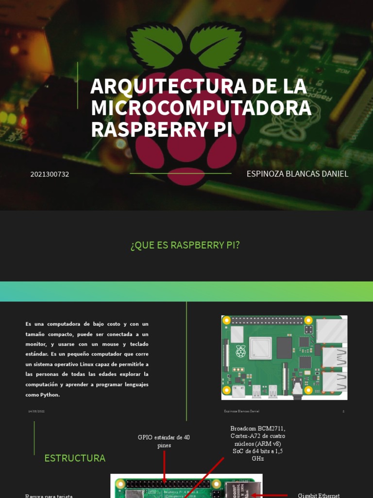 Arquitectura de La Microcomputadora Raspberry PI | PDF | Raspberry Pi | USB