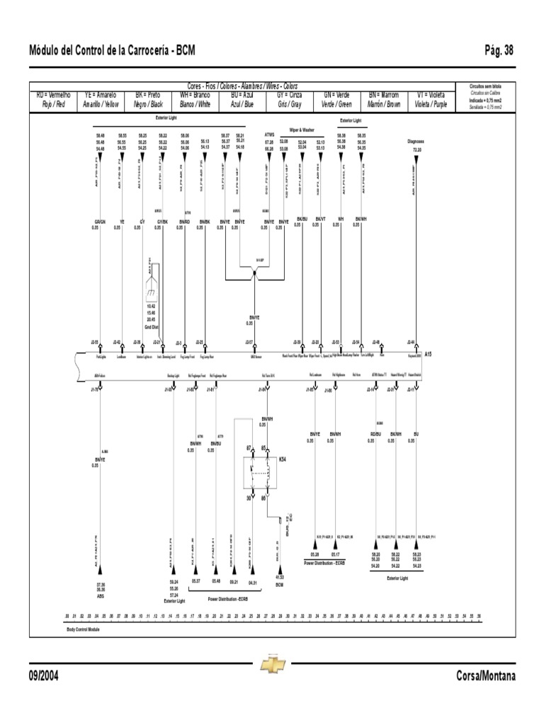Document Provides Wiring Diagram and Color Codes for Vehicle Body ...