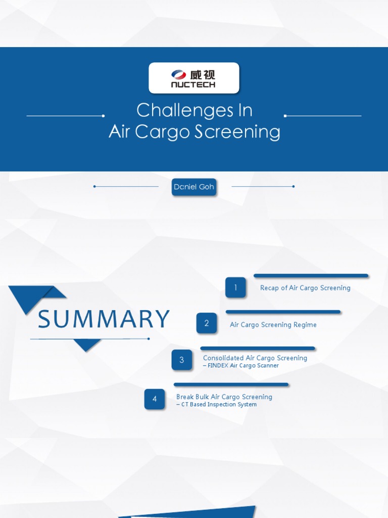 Air Cargo Screening Challenges & Solutions | PDF | Cargo | Ct Scan