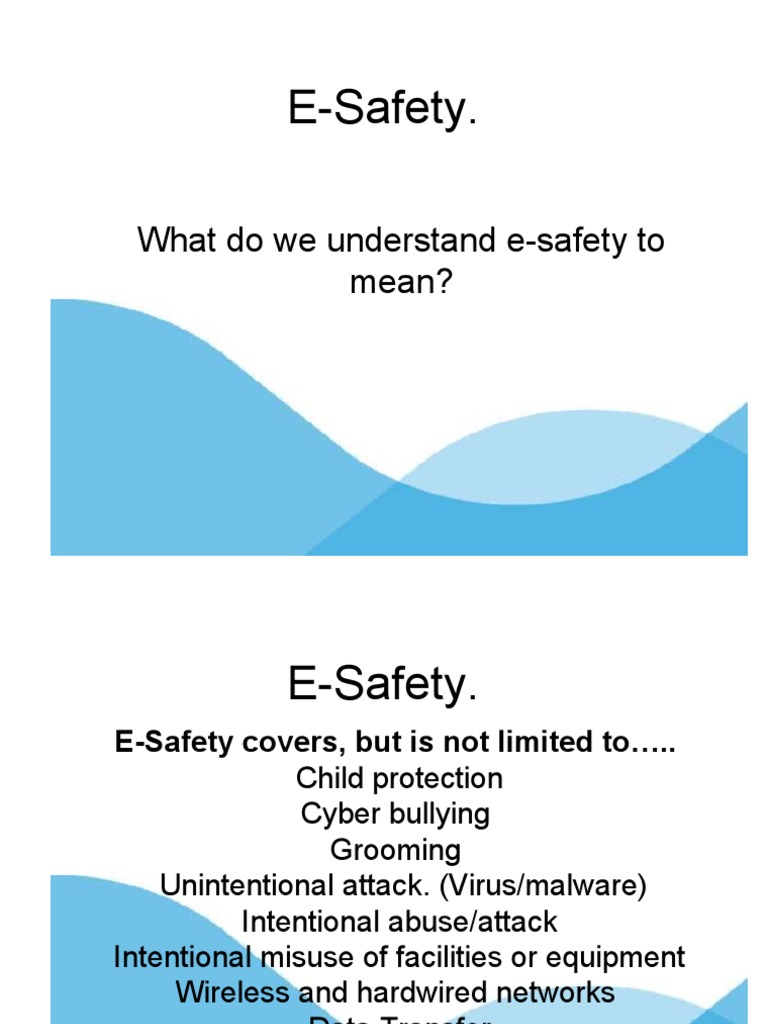 E Safety Info | PDF | Computer Virus | Internet
