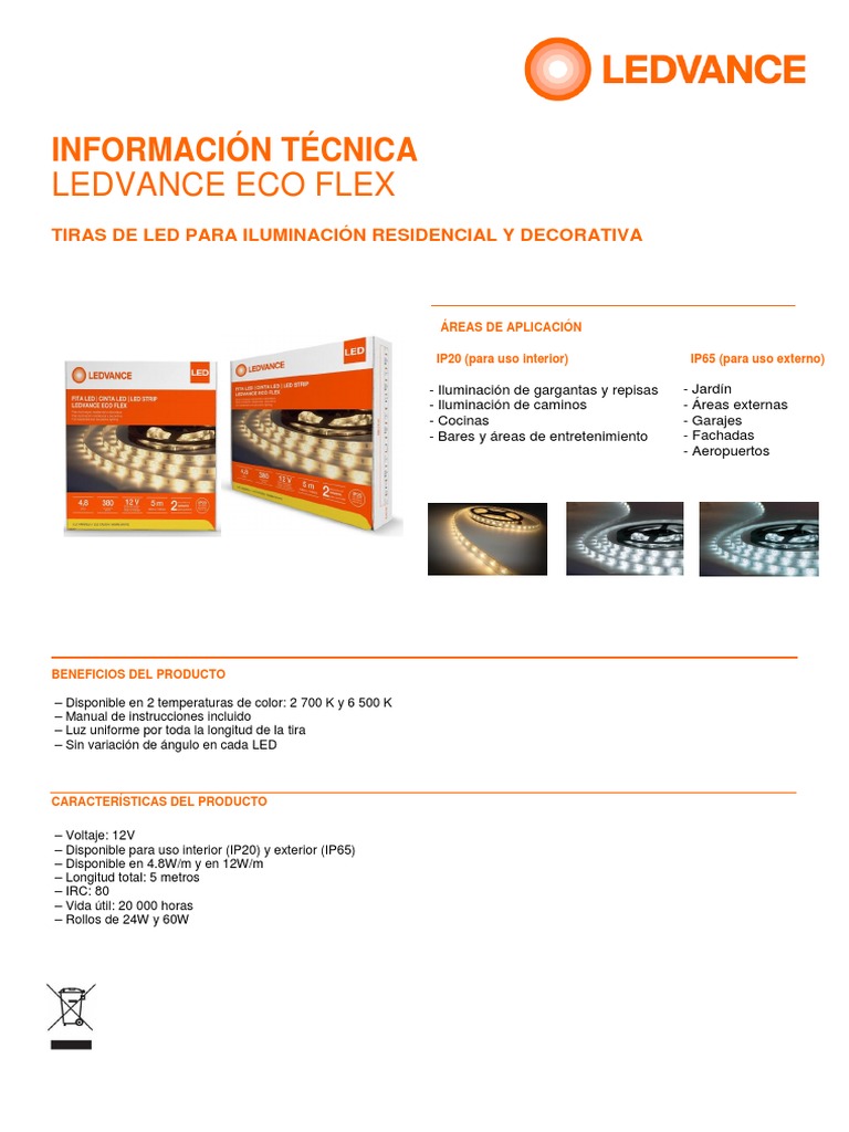 Ficha Técnica Tira de LED ES | PDF | Diodo emisor de luz | Bienes ...