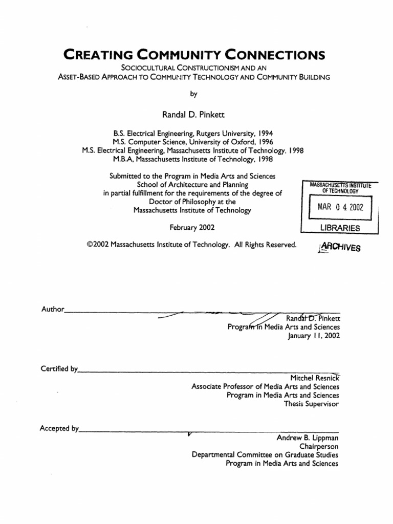 Creating Community Connections | PDF | System | Science