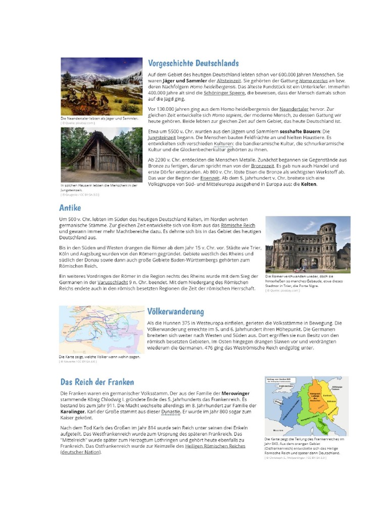 Die Geschichte Deutschlands | PDF