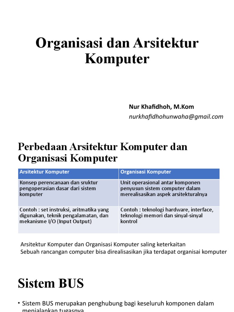 Arsitektur & Organisasi Komputer | PDF | Bisnis | Komputer