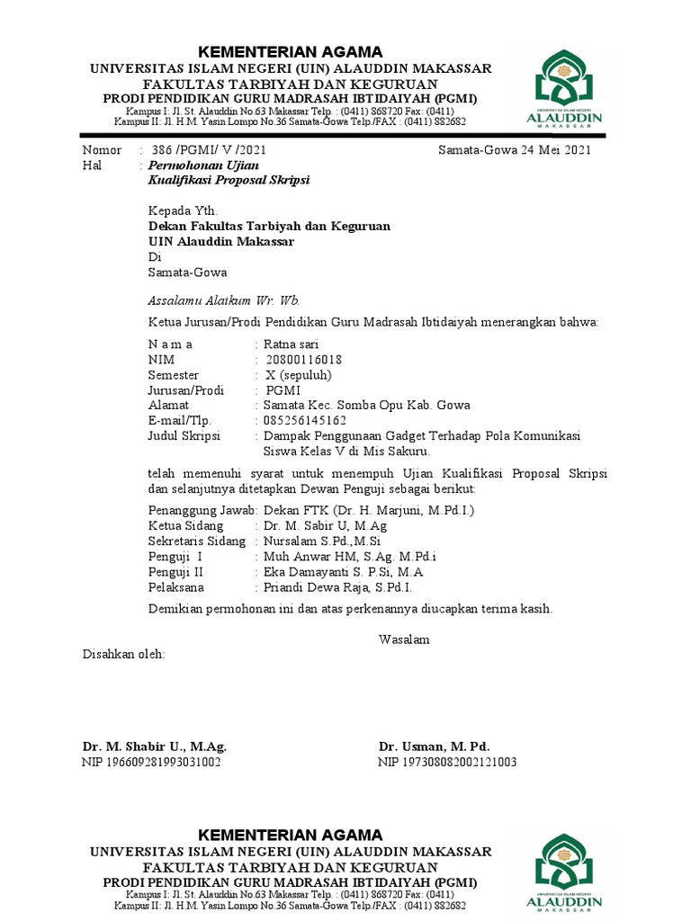 Proposal PGSD | PDF