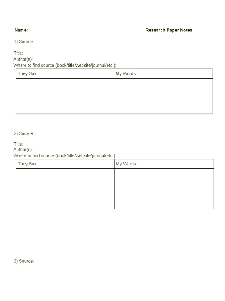 Argumentative Research Chart | PDF