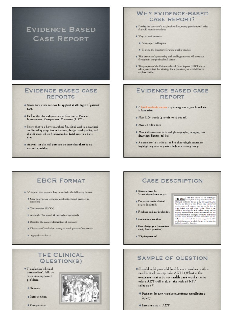 Why Evidence-Based Case Report? | PDF | Evidence Based Medicine | Health Care