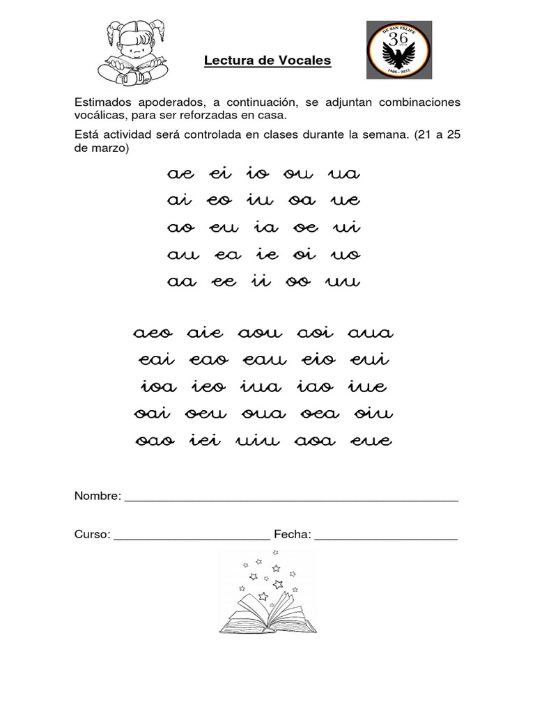 Lectura de Vocales | PDF