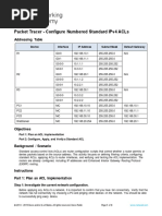 Packet Tracer - Configure Numbered Standard Ipv4 Acls: Addressing Table | PDF | Router ...