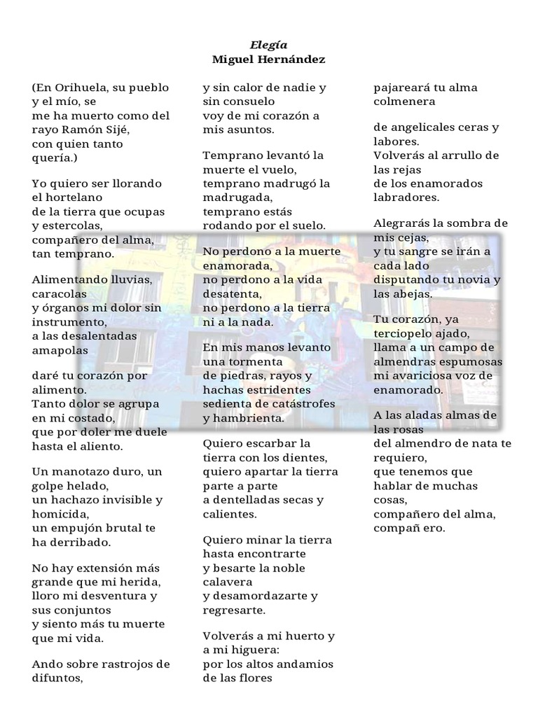 Poema Tres Columnas | PDF