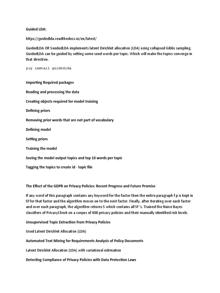Pip Install Guidedlda PDF Information Science Cybernetics