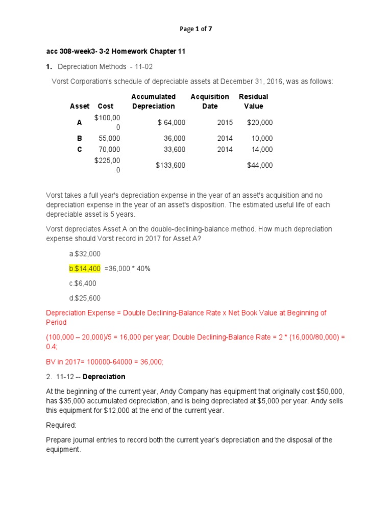 Depreciation Methods and Calculations | PDF | Depreciation | Money