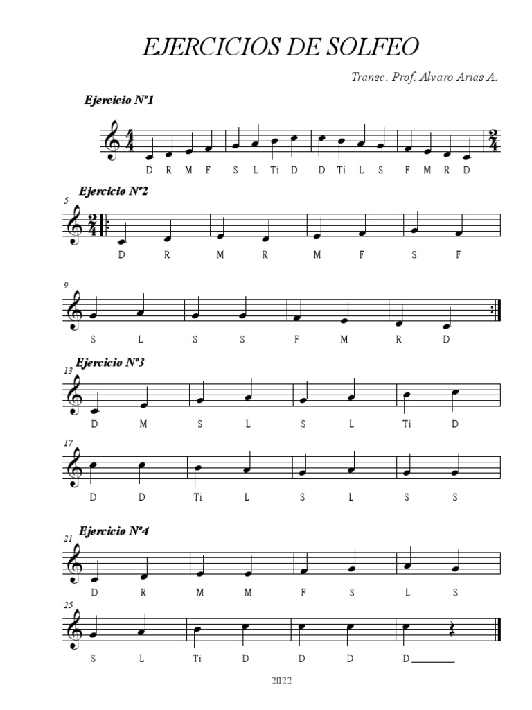 Solfeo 1 6º Sec | PDF