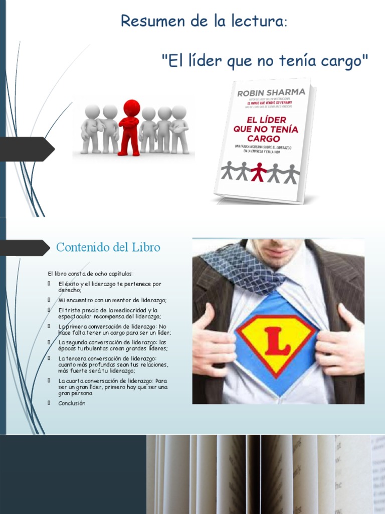 Resumen El Lider Que No Tenia Cargo | PDF | Liderazgo