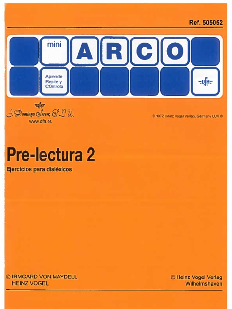 MINI ARCO Pre-Lectura-2 Ejercicios para Disléxicos | PDF