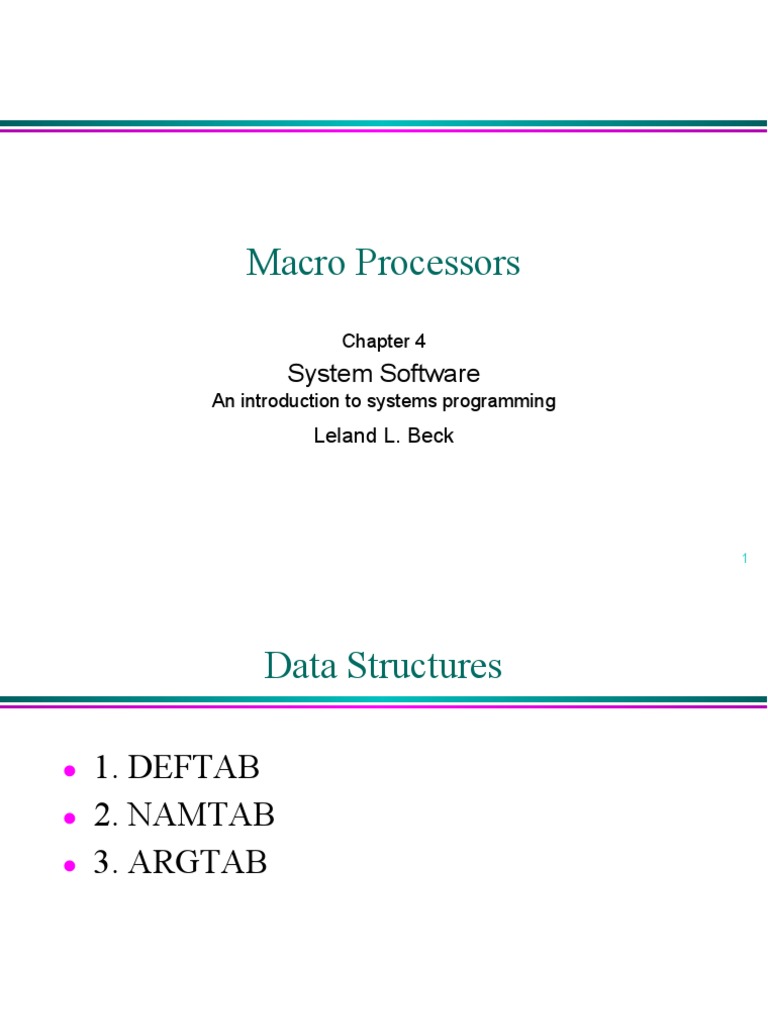 Macro Processors: System Software | PDF