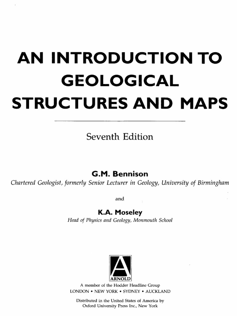 An Introduction To Geological Structures A N D Maps: Seventh Edition | PDF | Fault (Geology ...