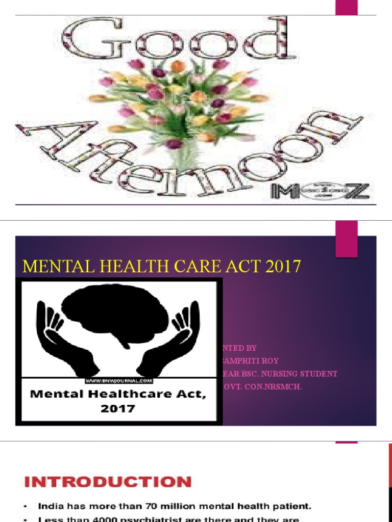 Power Point Presentation On Mhca 2017 | PDF | Mental Disorder | Psychiatry