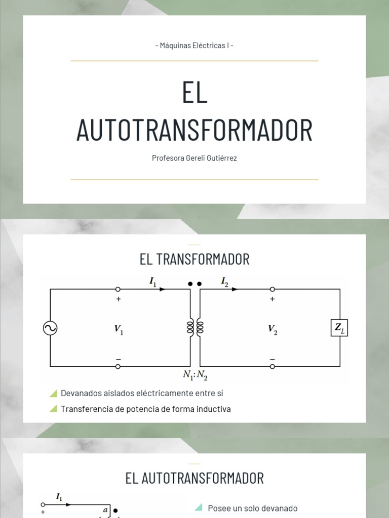 El Autotransformador | PDF | Transformador | Inductor