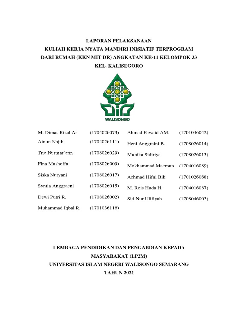 LPJ Kelompok 33 Siap | PDF | Ilmu Sosial | Sains & Matematika