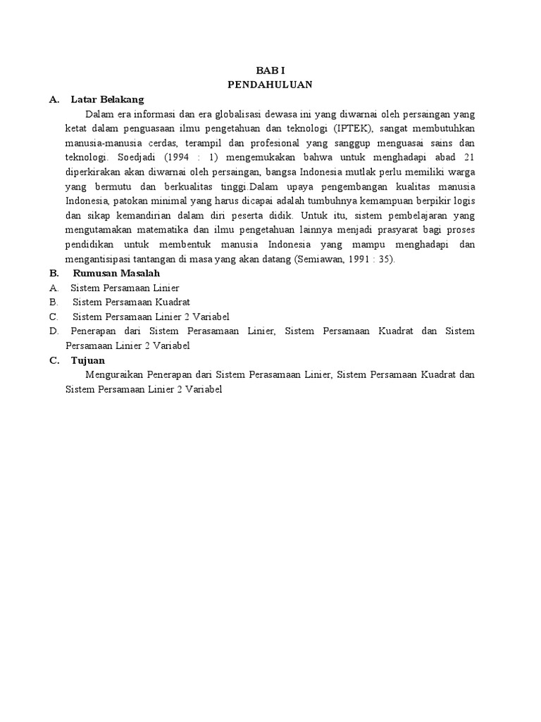 Makalah Linear | PDF