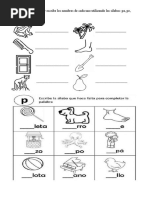 Guía Refuerzo Letra M, L, P, S | PDF | Fonética | Habla