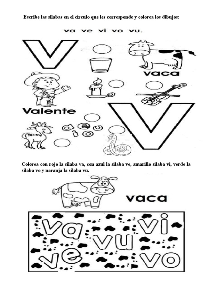 Ejercicios Semana 26 Letra V Del 7 Al 11 de Marzo 2022 | PDF