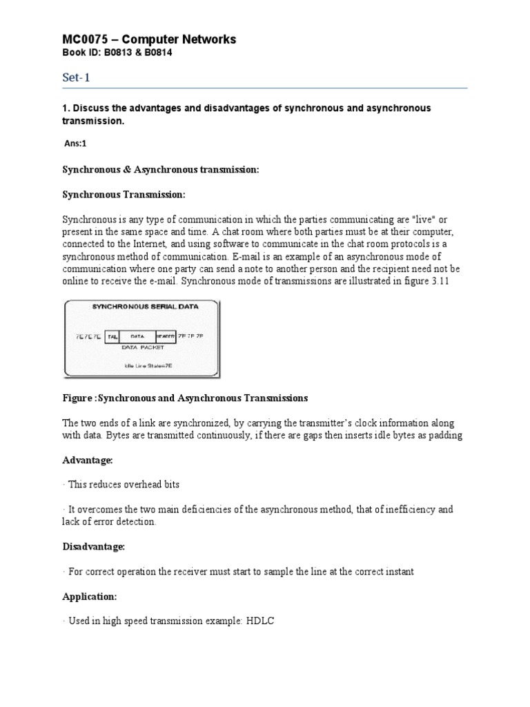 MC0075 Sem3 Smu 2011 | PDF | Computer Network | Email